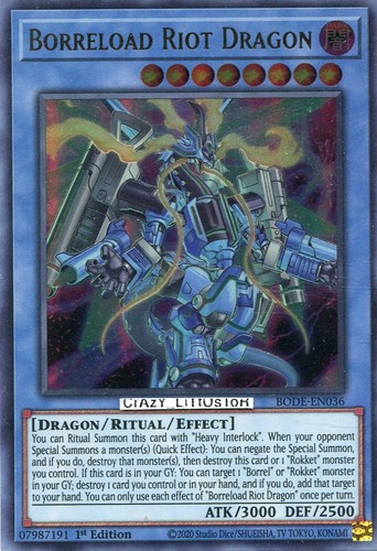 YU-GI-OH BORRELOAD RIOT DRAGON 1ST ED ULTRA RARE NM/MINT BODE-EN036 | eBay