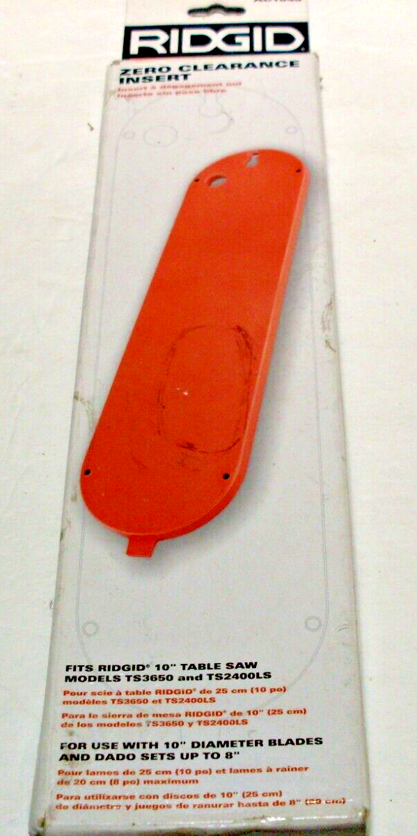 AC1045 Ridgid Table Saw Zero Clearance Insert | eBay