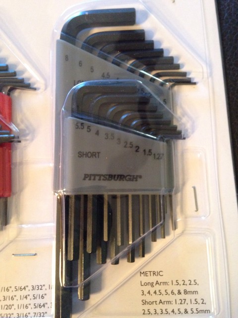 Pittsburgh 36 PC SAE & Metric Long Reach Hex Key Set for sale online | eBay