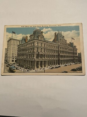 Post Office and Atlas Bank Building, Cincinnati, Ohio Postcard Unposted ...