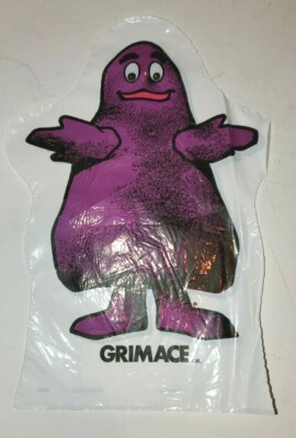VINTAGE McDONALD'S HAMBURGER FAST FOOD RESTAURANT PLASTIC GRIMACE HAND ...