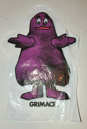 VINTAGE McDONALD'S HAMBURGER FAST FOOD RESTAURANT PLASTIC GRIMACE HAND ...