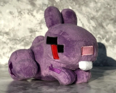 Minecraft Terraria Plush Corrupt Bunny Rabbit Purple Jazwares Stuffed ...