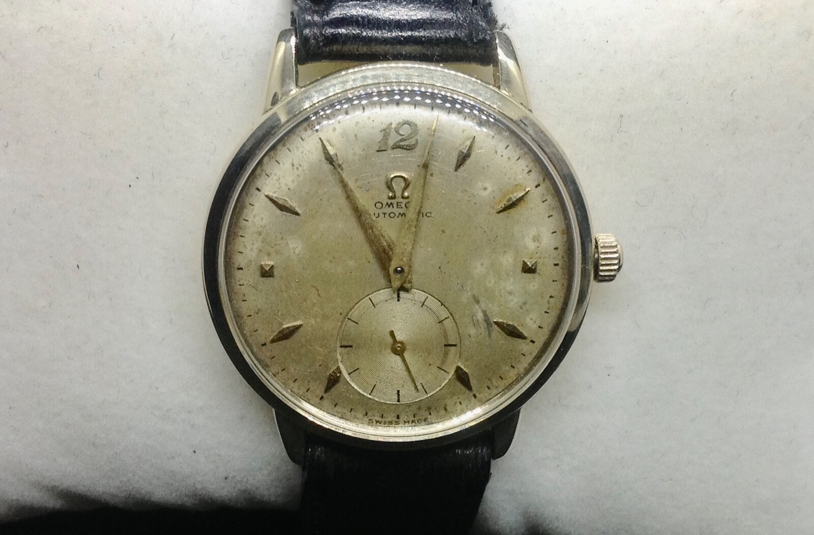Vintage 1947 14kt Gold Omega Automatic 342 Bumper Movement Excellent ...