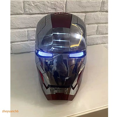 1Pc Iron Man MK5 Helmet Voice Control Open & Closed Mask Cosplay Iron ...
