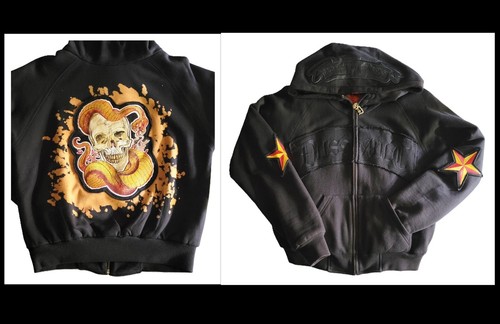 Dussault Custom Ink Women’s bomber hoodie jacket. Junior size Lg. EX ...