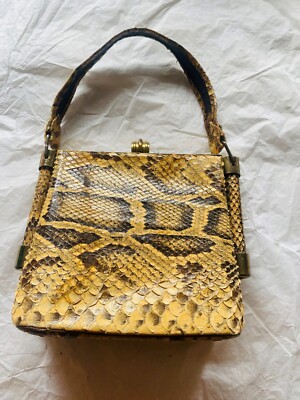 Vintage Small Genuine Snakeskin handbag | eBay