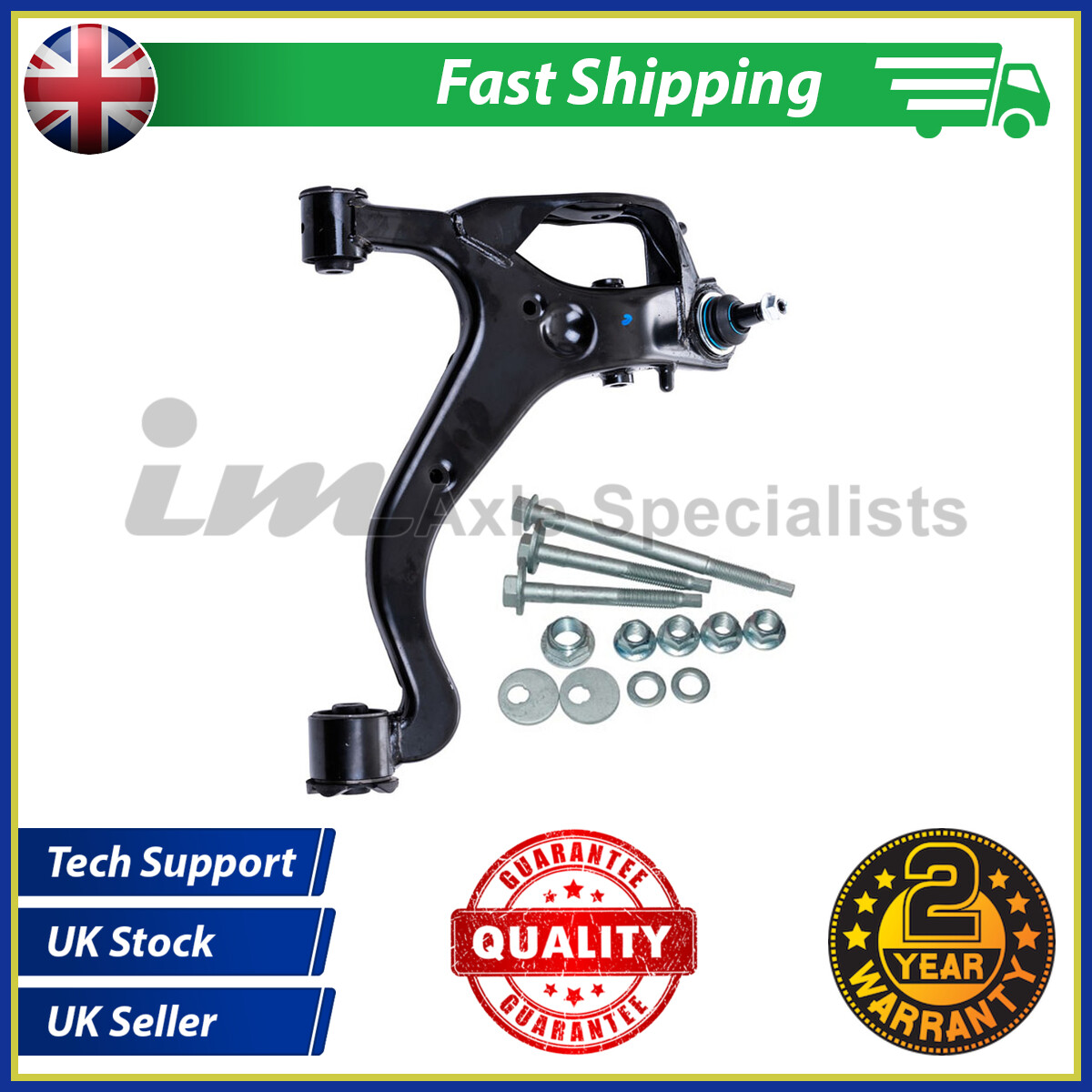 Fits LandRover Discovery 3 Front Left Lower Suspension Arm+Fitting Kit ...