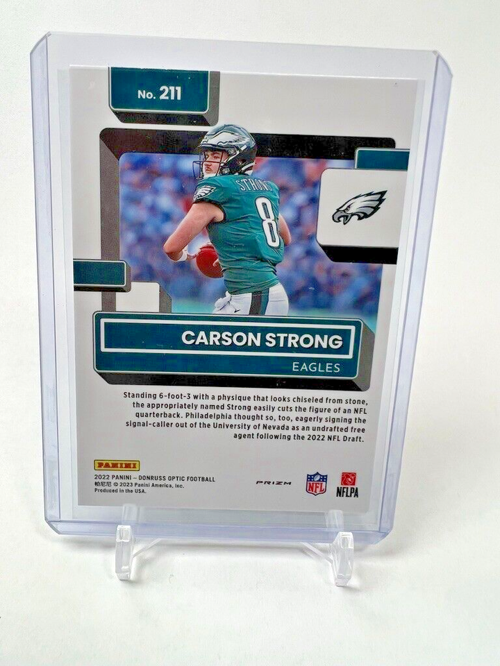 Carson Strong Rated Rookie Rookie Card (RC) #211 Holographic ...