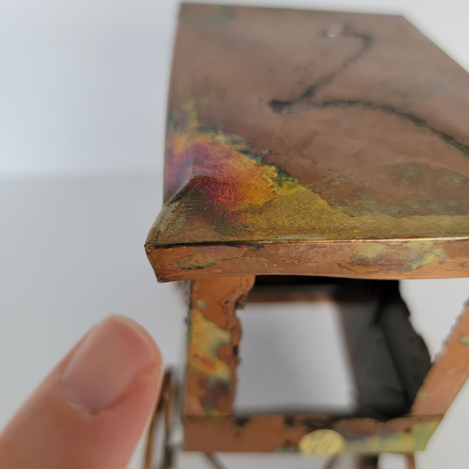 Vintage Brass Copper Model T Style Car Music Box Collectible Home Decor ...