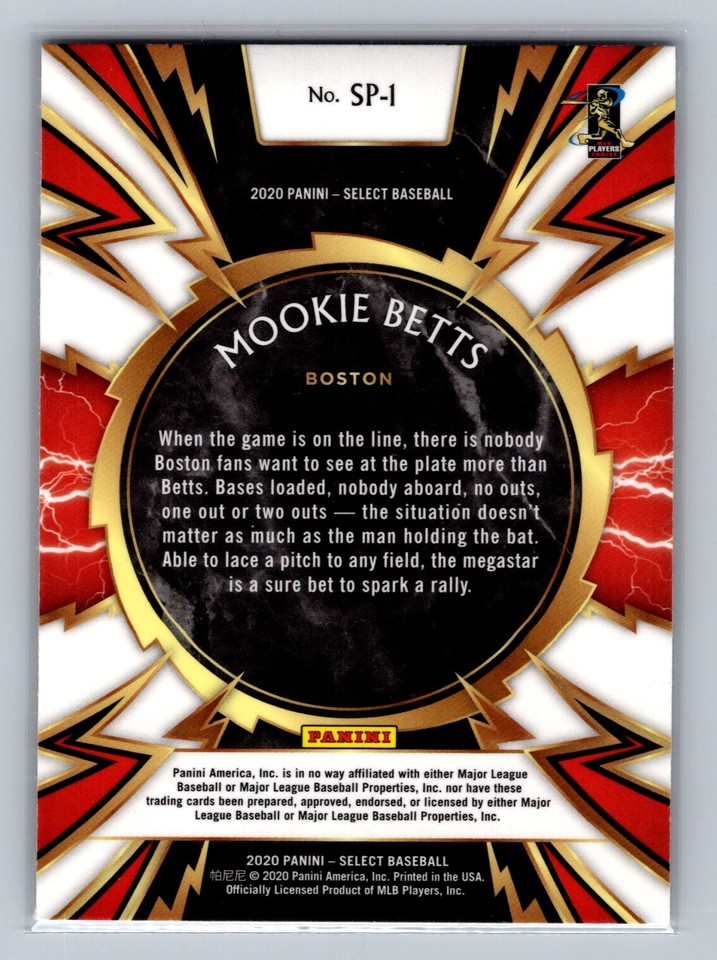 2020 Select #SP-1 Mookie Betts Sparks | eBay