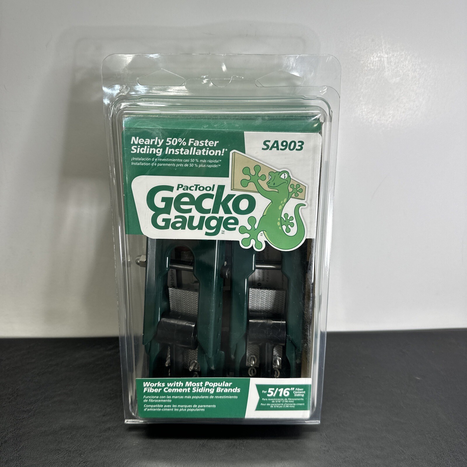 Pactool SA903 Gecko Gauge Plastic Fiber Cement Siding Tool 8 x 5/16 D ...