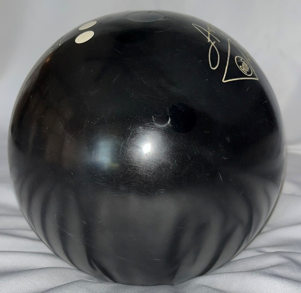 AMF Amflite Magic Line Bowling Ball Solid Black 15 lbs 11 oz Drilled | eBay
