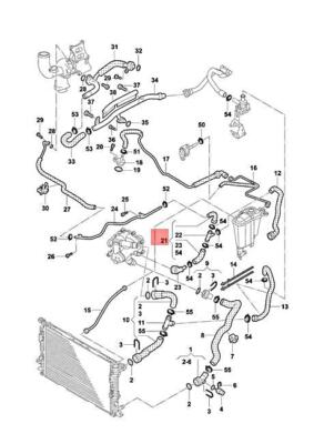 Genuine AUDI Coolant Hose With Quick Release Coupling 8K0121086AB | eBay