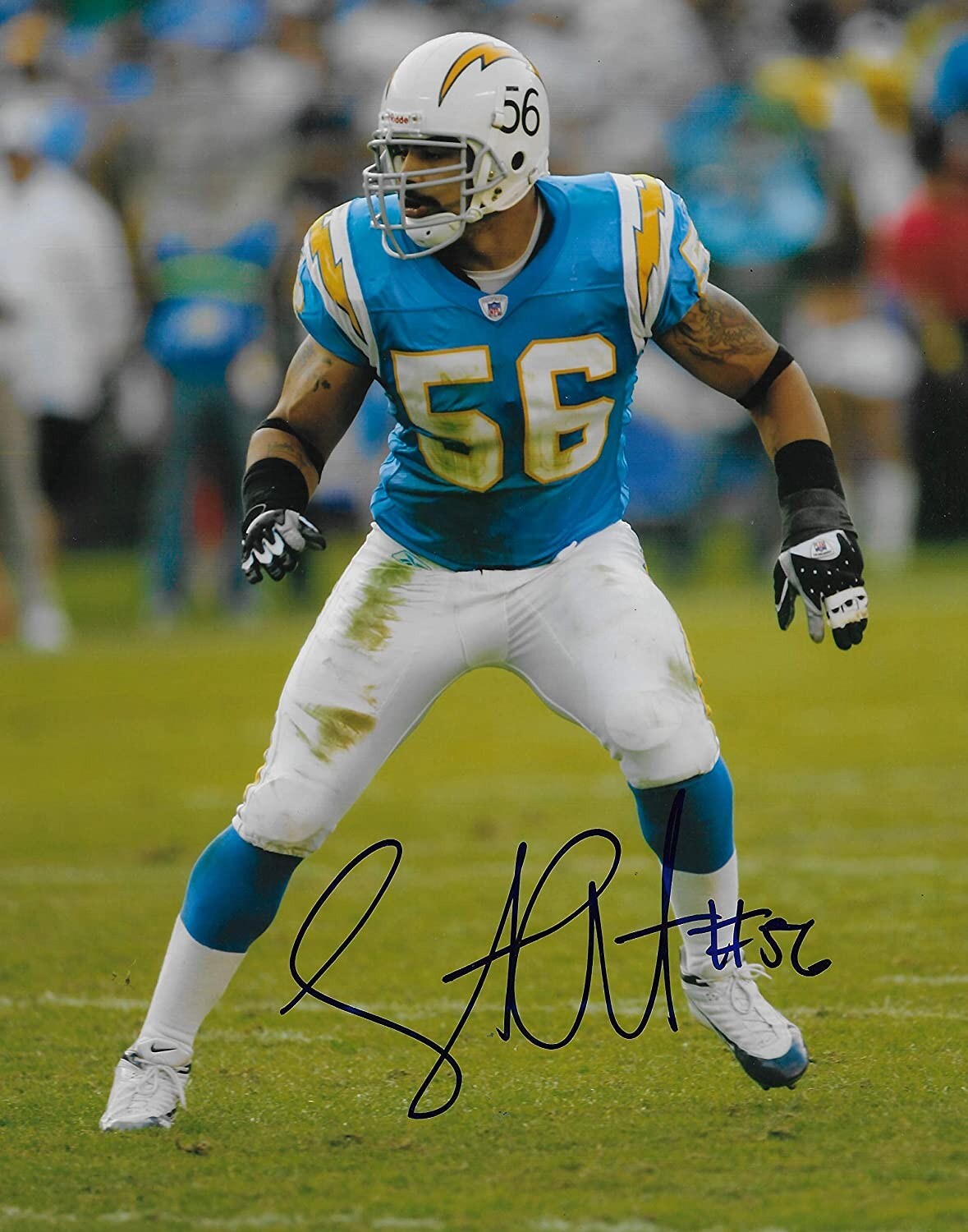 Shawne Merriman Chargers Autographed SIGNED 8 x 10 PHOTO REPRINT | eBay