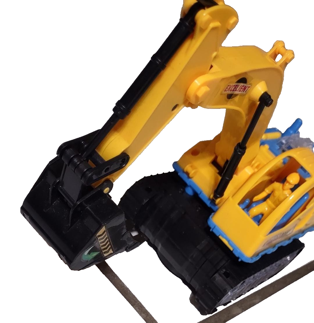 Kids Super Builders Excavator Batt. Opp. Bump & Go With Flashing Lights ...