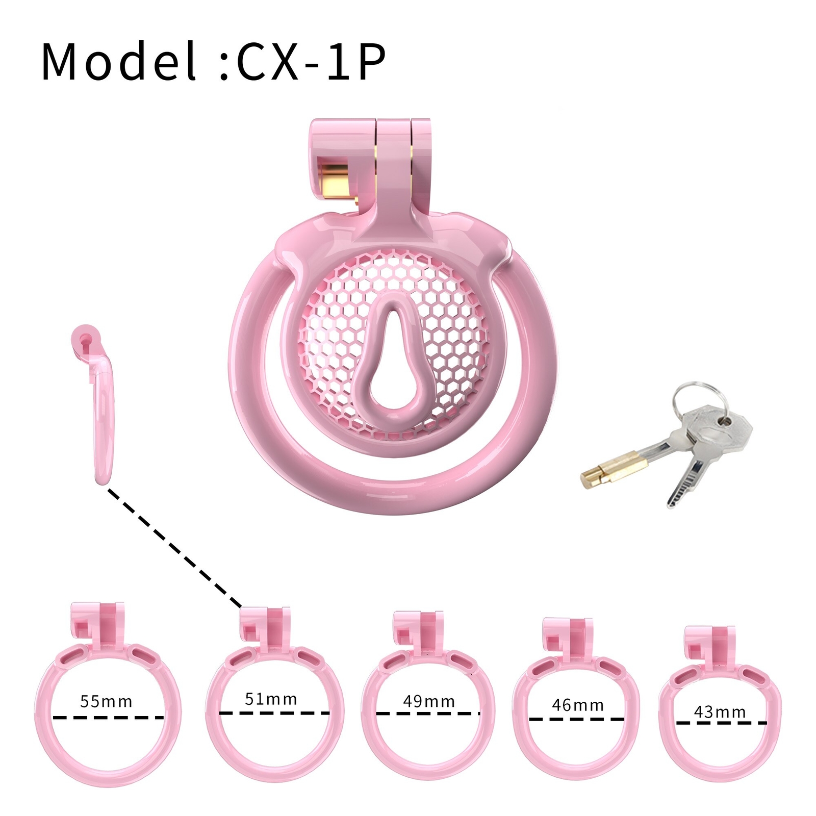 Sissy Extra Small Chastity Cage Lock with 5 Rings Cage Miniature Chastity Device | eBay