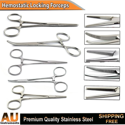 Medical Surgical Hemostatic Locking Clamp Forceps Needle Holders Artery ...