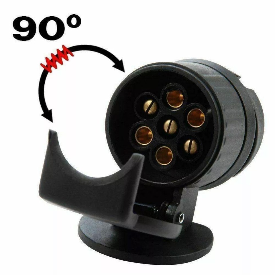 13 to 7 Pin Trailer Truck Electric Towing Converter Tow Bar Plug ...