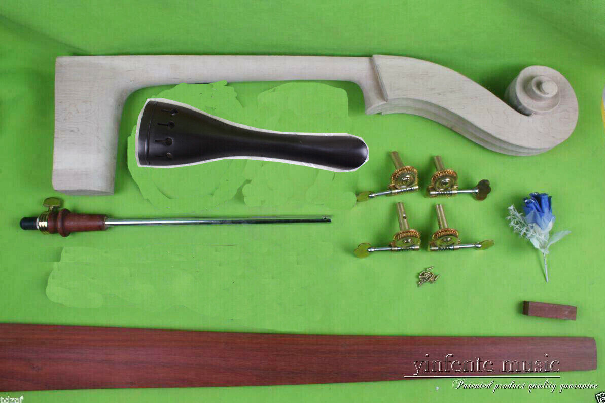 New 3/4 Upright Double bass neck Fingerboard peg Double bass Kit Maple ...