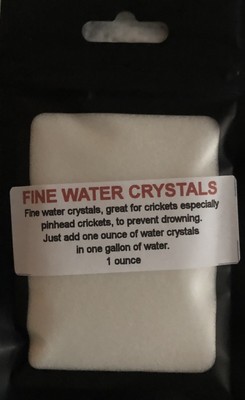 FINE WATER CRYSTALS FOR DUBAI ROACHES CRICKETS FEEDERS GECKOS , BEARDED ...