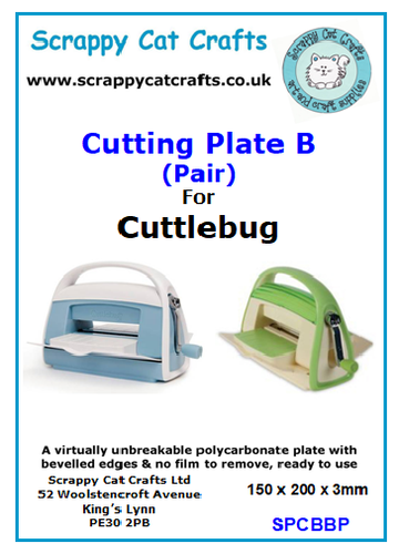 Cuttlebug Cutting Plate B Replacement Pair of Plates by Scrappy Cat ...