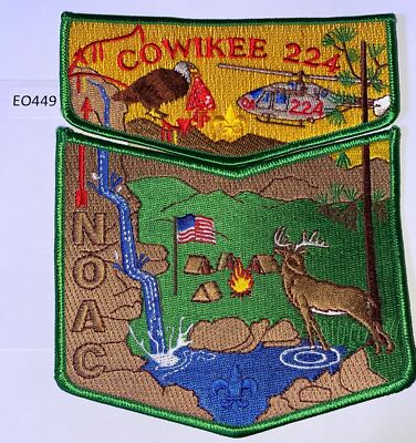 Boy Scout OA 224 Cowikee Lodge 2000 NOAC Flap Set | eBay