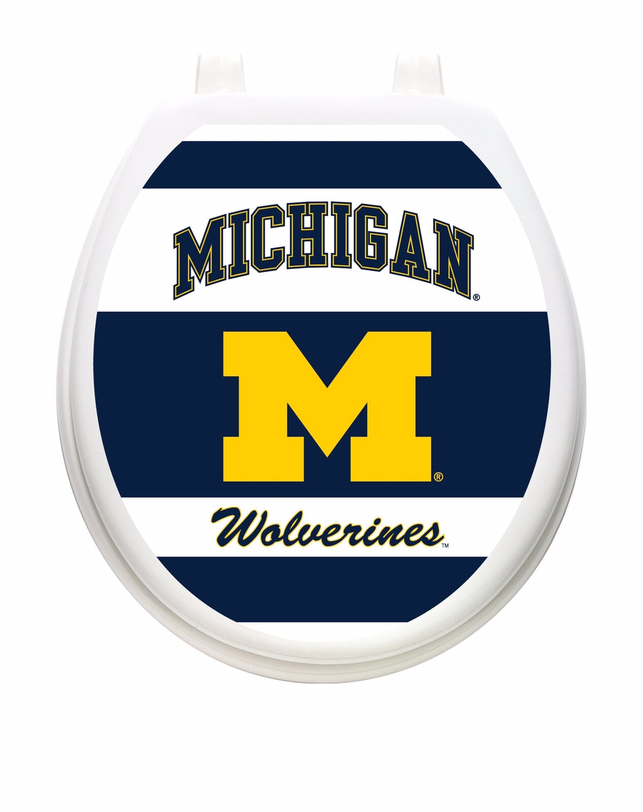 Officially Licensed NCAA-Michigan Wolverines Toilet Tattoos-Round ...