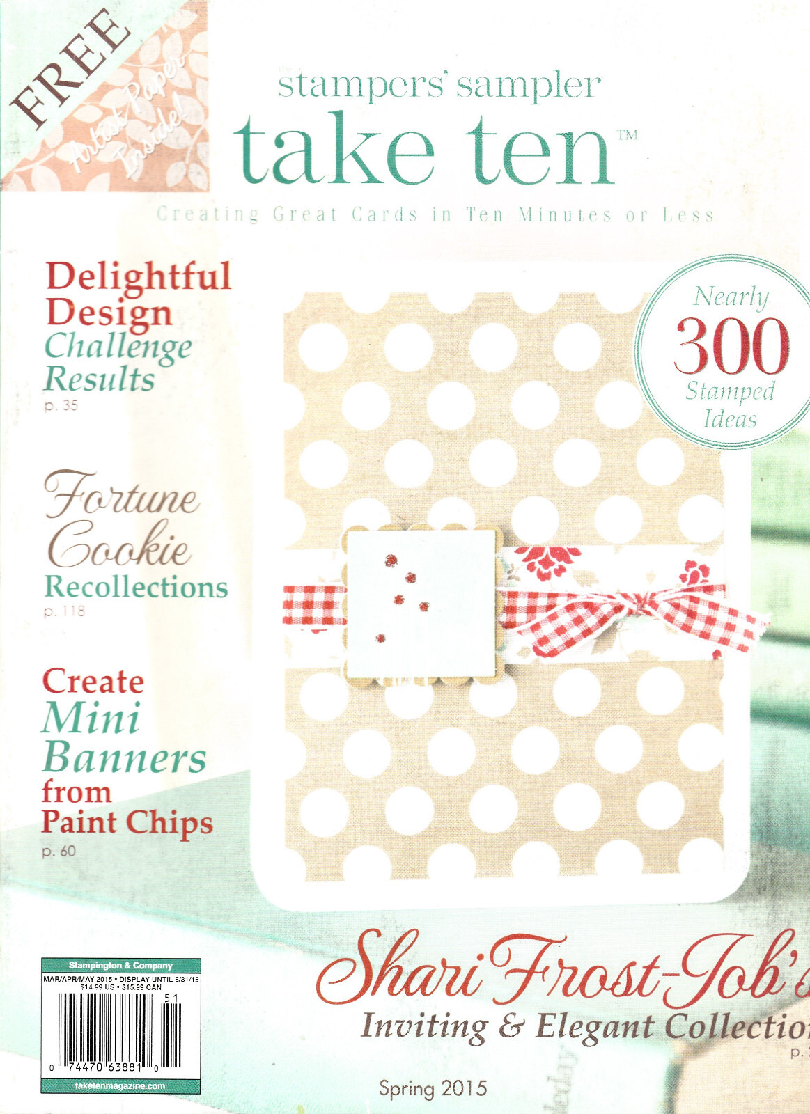Take Ten, Stamper's Sampler Creating Great Card in 10 minutes Mar/Apr ...