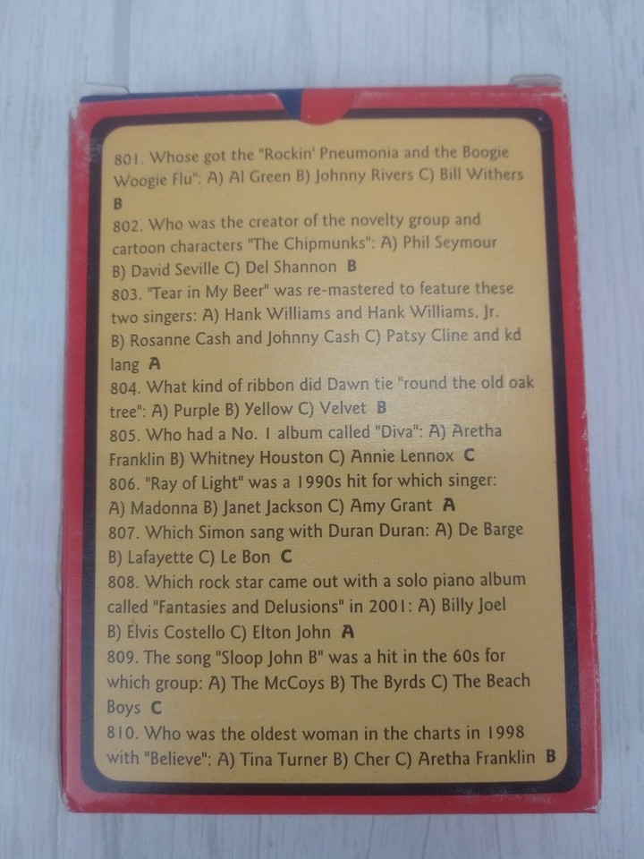 2005 Fundex Games 'Trivia on the Go' Kids Adults Travel Car Trip Ride ...