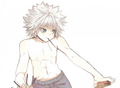Anime hunter killua zoldyck box pocky saib fanart Stitched Gaming Mat ...