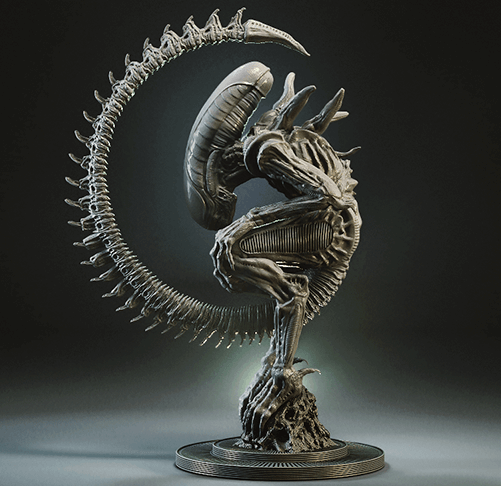 Alien Birth Garage Kit Figure Collectible Statue Handmade Gift Painted ...