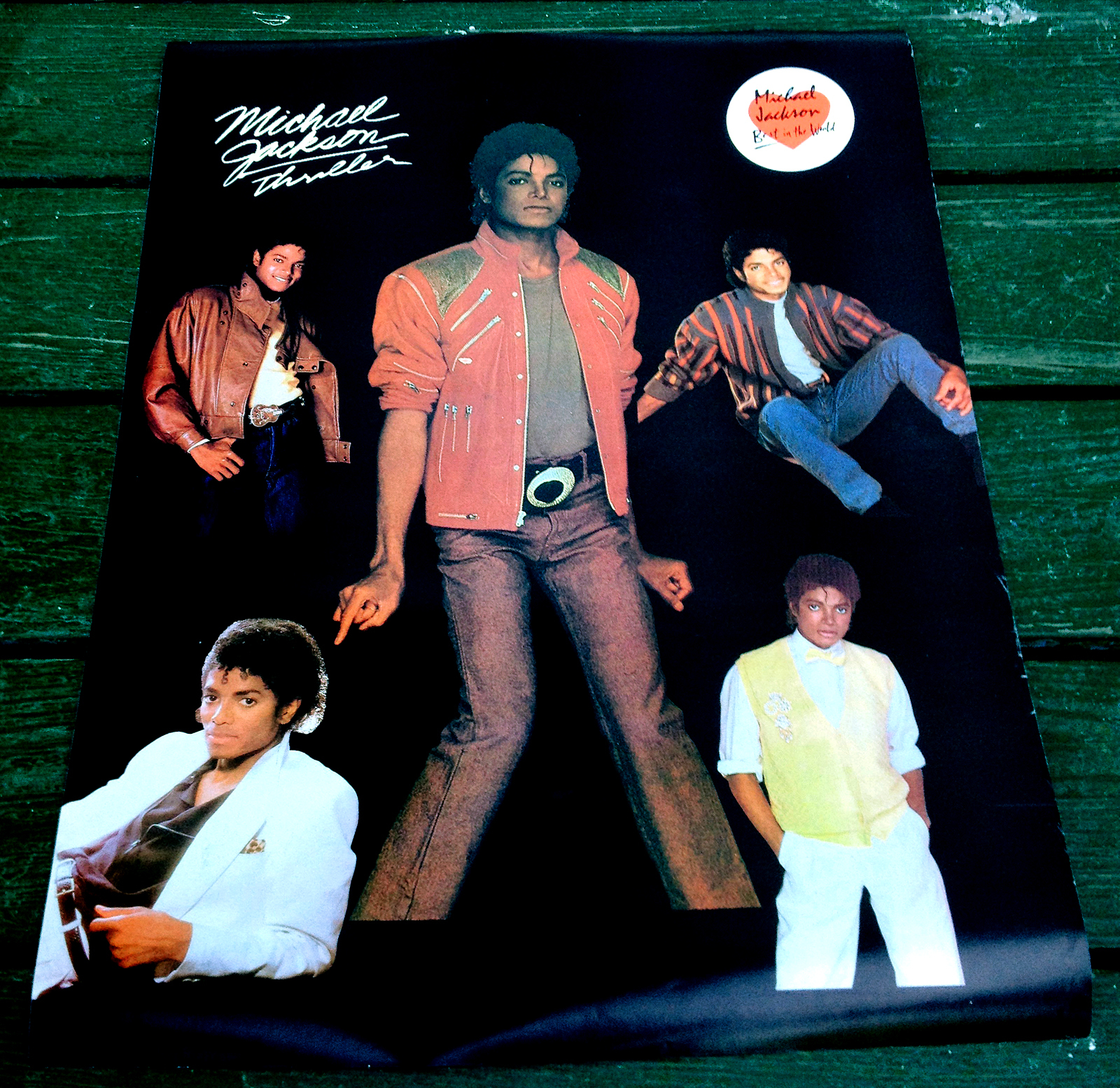 1982 original MICHAEL JACKSON thriller POSTER old store stock 18" x 24 ...