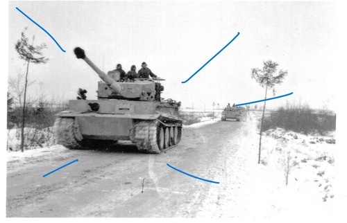 3 SUPER Repro Fotos Deutsche Tiger-Panzer in Winter im Einsatz WW2 ...