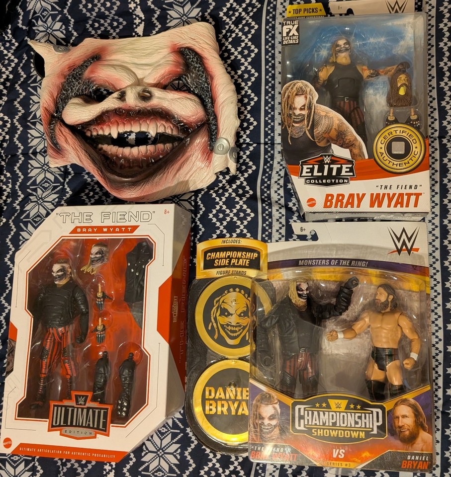 WWE The Fiend Bray Wyatt Action Figure Lot Mattel NIB + Mask | eBay