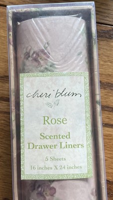 Cheri Blum Rose Scented Drawer Liners NOS 5 Sheets 16x24 Each | eBay