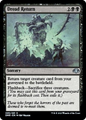 Dread Return x1 NM Magic the Gathering 1x Dominaria Remastered mtg card ...