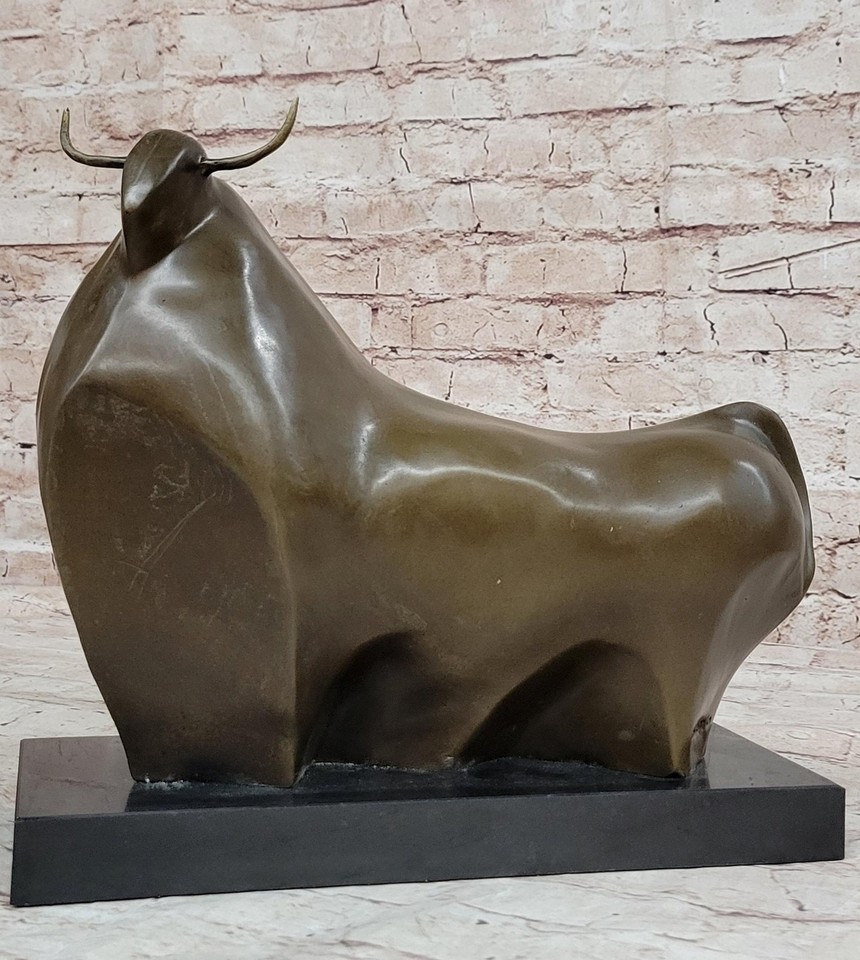 Fernando Botero Bull Bronze Sculpture Figure Abstract Signed Art on ...