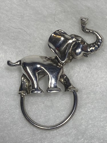 Vintage Sterling Silver 925 Circus Elephant Brooch Pin | eBay
