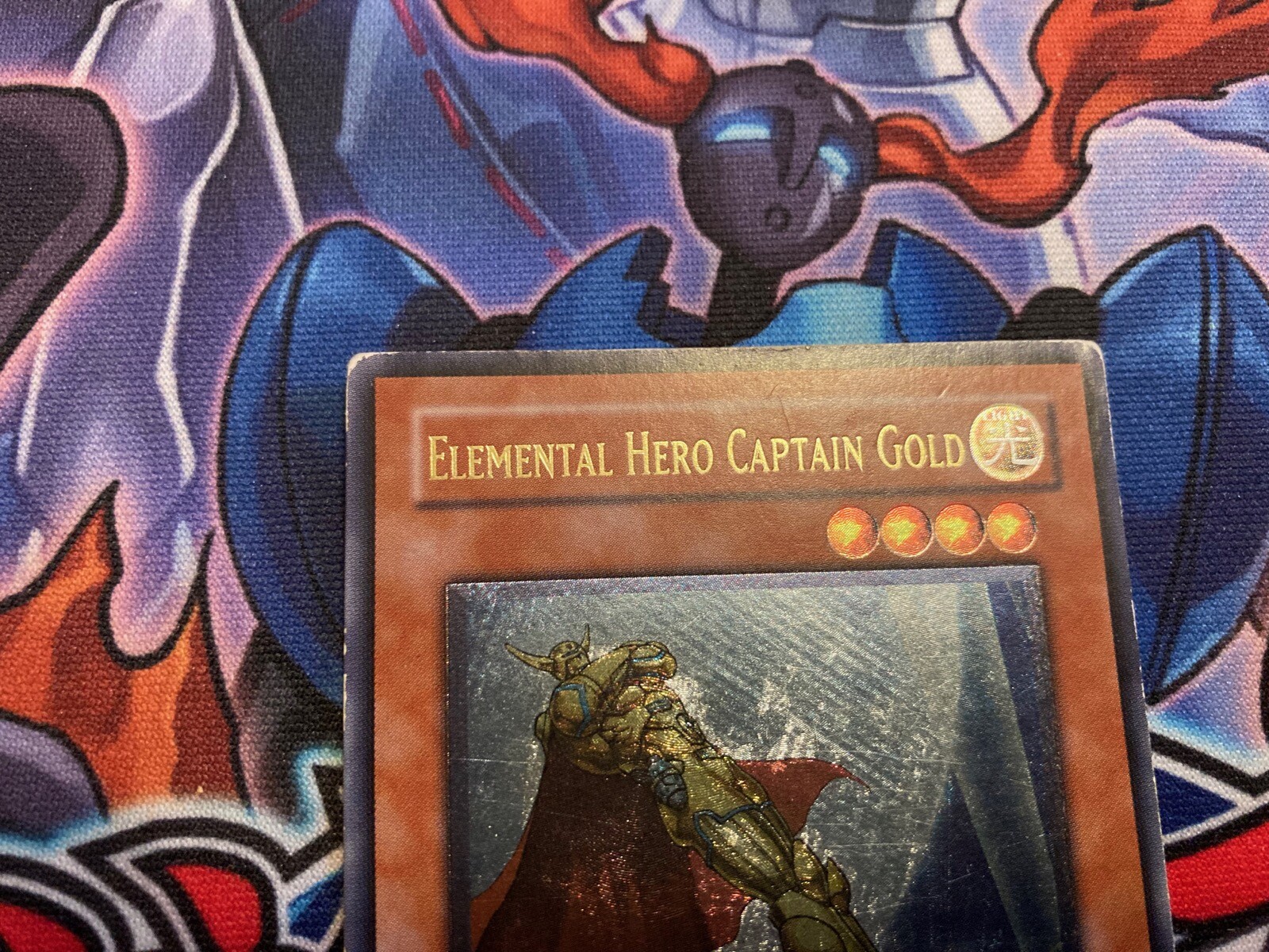 Elemental Hero Captain Gold FOTB-EN014 1st Ultimate Rare MP Yugioh Card ...