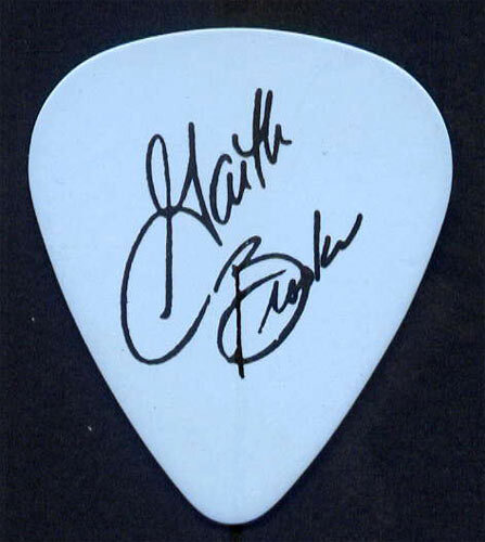 Garth Brooks Signature Light Blue 1990s Blank Back Vintage Guitar Pick ...