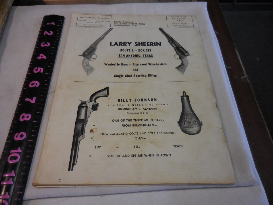 Texas Gun Collector Magazine - APRIL 1954 | eBay