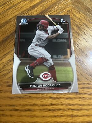 2023 Bowman Chrome #BCP-95 Hector Rodriguez 1st Bowman Cincinnati Reds ...