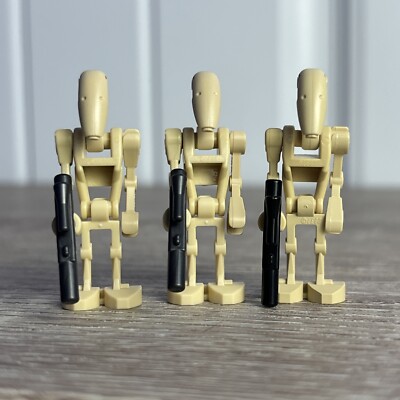 LEGO Star Wars Battle Droid Minifigures Lot of 3 Straight Arms sw0001d ...