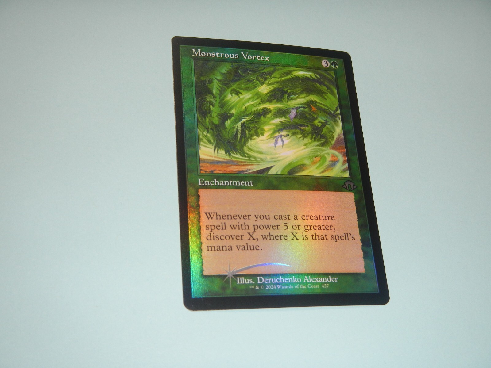 MTG MONSTROUS VORTEX RETRO FOIL MODERN HORIZONS 3 PAK2SLEEVE FREE ...