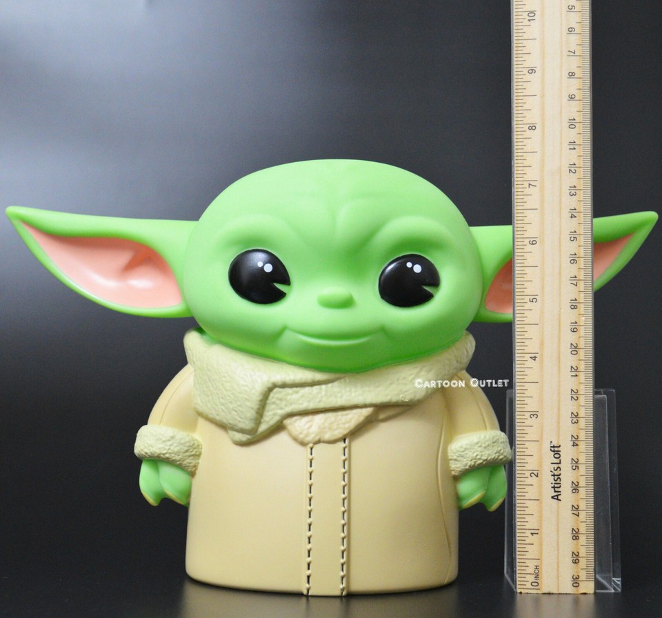 Star Wars Baby Yoda Figural Bust Coin Bank Gift Molded PVC Piggy Bank ...