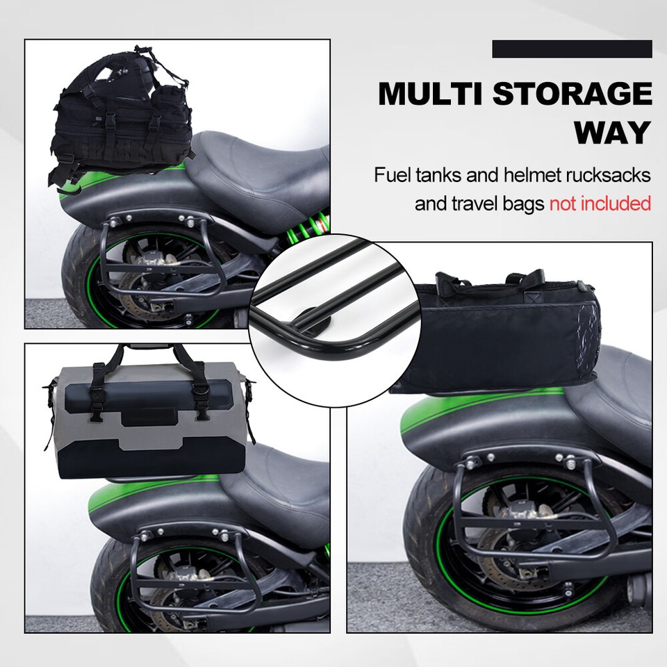 Rear Luggage Rack & Side Pannier Racks Fit For Kawasaki VULCAN 650 S ...