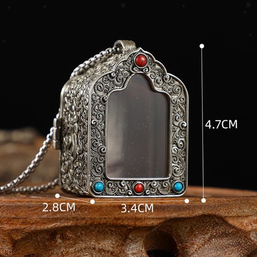 Gawu Box Tibetan Necklace Antique Collection Hanging Box Memorial Decor ...