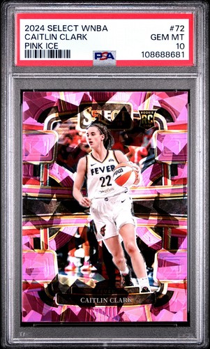 2024 PANINI SELECT WNBA PINK ICE #72 CAITLIN CLARK PSA 10 | eBay