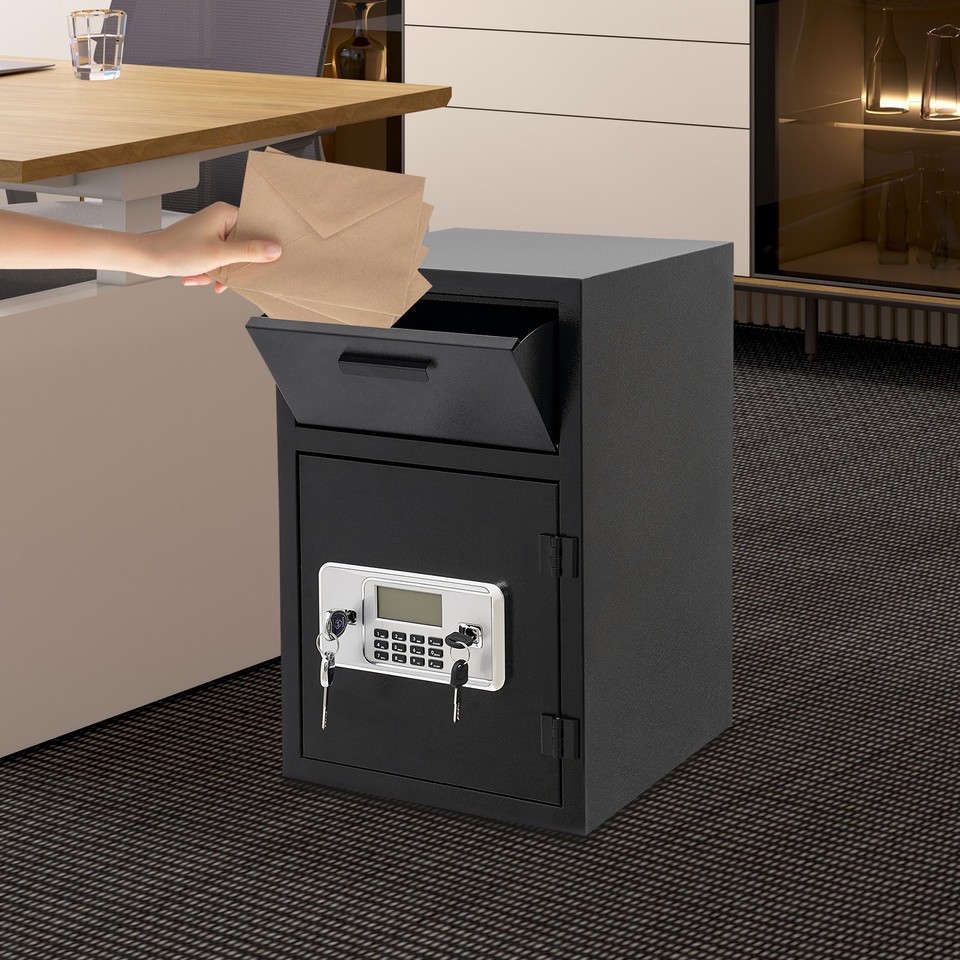 2.6 Cub Drop box Money and Mail Safe Box Sturdy Steel Fireproof Drop ...